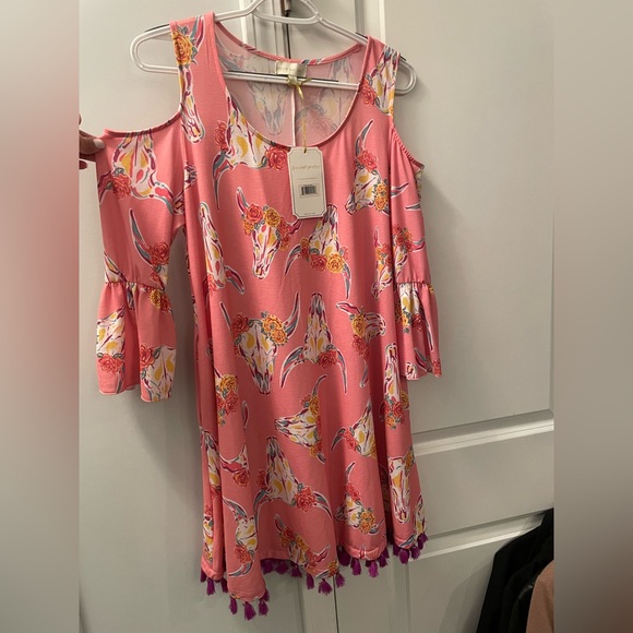 Simply Southern | Dresses | Simply Southern Bull Skull Dress | Poshmark